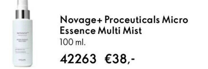 Novage+ Proceuticals Micro Essence Multi Mist 100 ml aanbieding bij ...