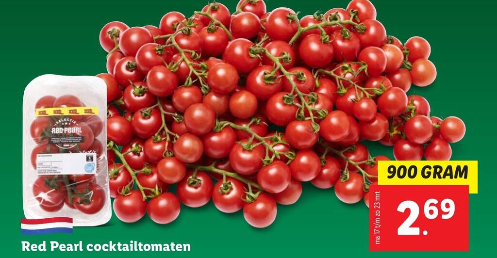 Red Pearl cocktailtomaten 900 g aanbieding bij Lidl