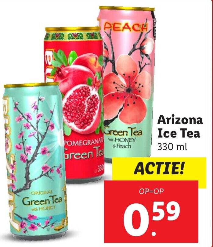 Arizona Ice Tea 330mL aanbieding bij Lidl