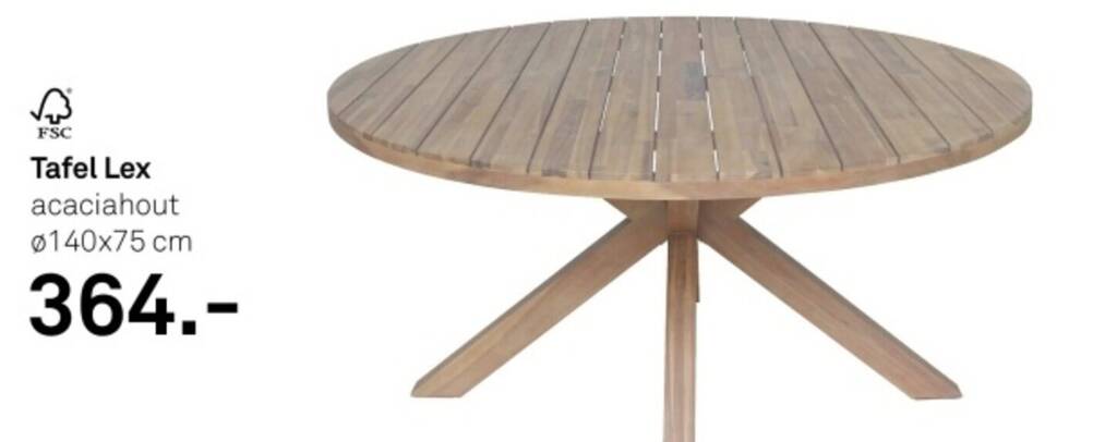 Tafel Lex 140x75 cm aanbieding bij Karwei