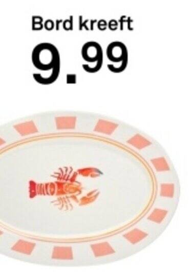 Bord kreeft aanbieding bij Karwei Geldig t/m 31-12-2025