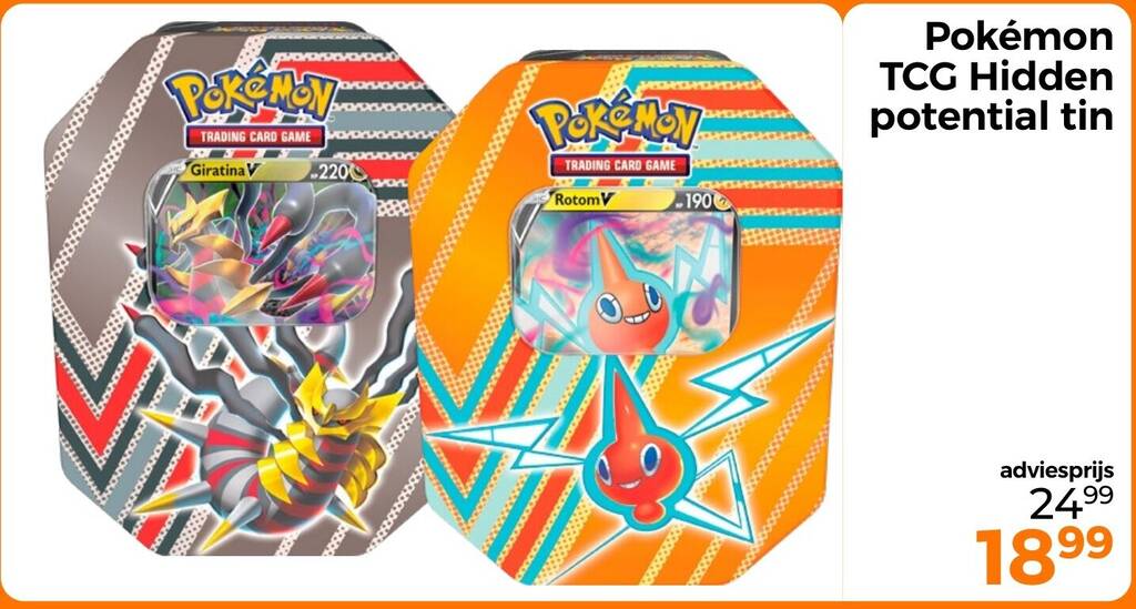 Pokémon TCG Hidden potential tin aanbieding bij Trekpleister