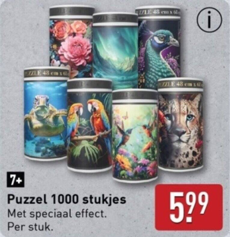 Puzzel 1000 stukjes aanbieding bij ALDI