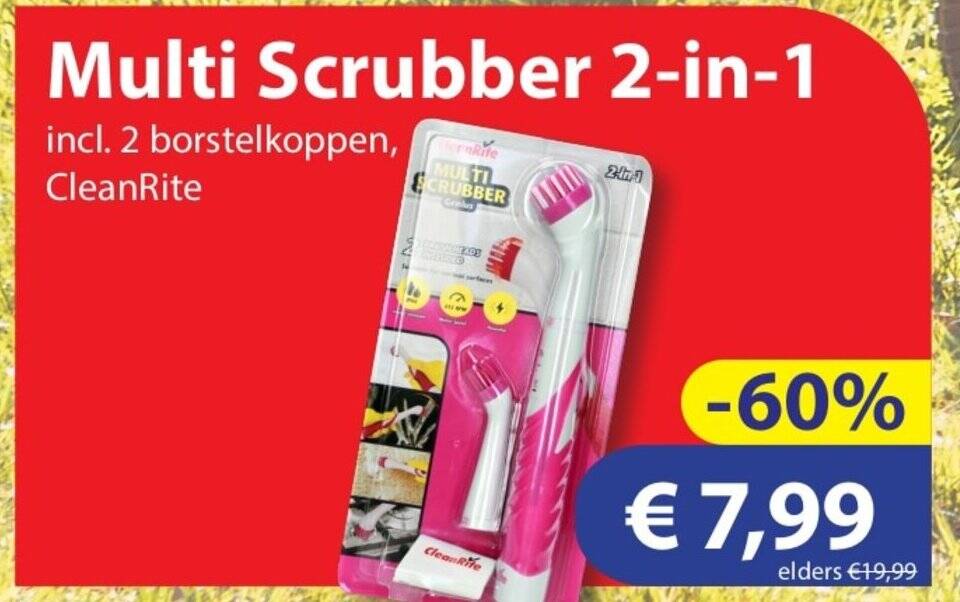 Multi Scrubber 2 in 1 aanbieding bij Die Grenze