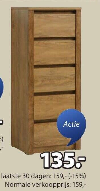 Vedde ladekast 50 x 126 x 43 cm aanbieding bij Jysk