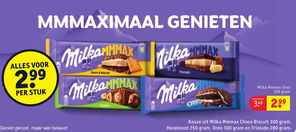 Milka Mmmax Oreo 300 g aanbieding bij Kruidvat