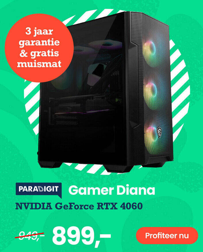 Paradigit Gamer Diana aanbieding bij Paradigit