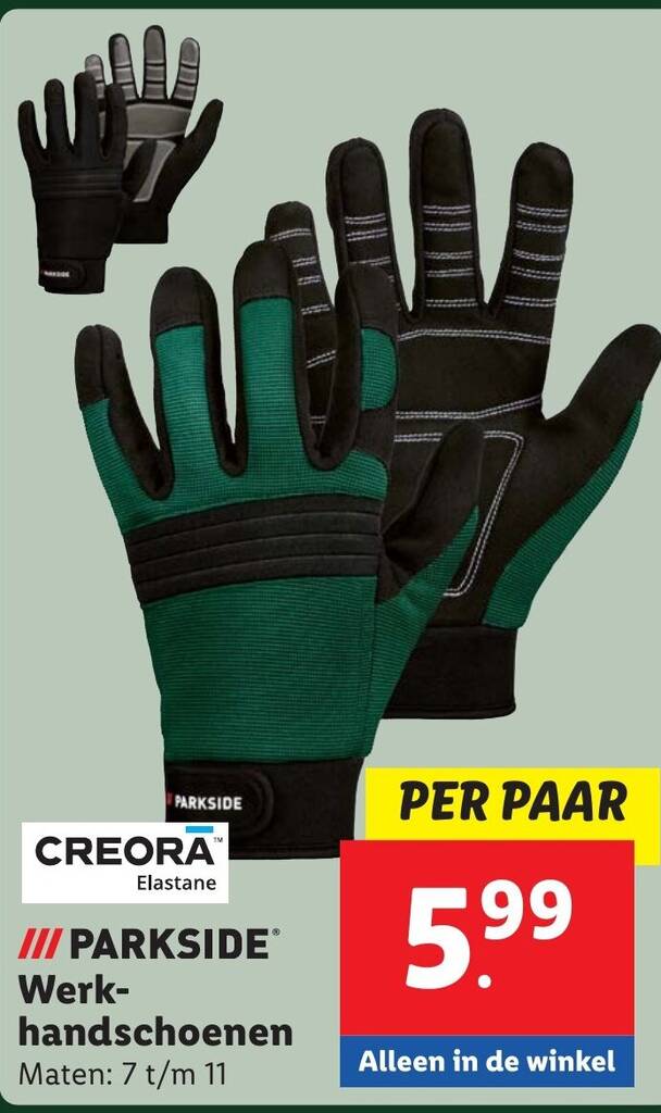 PARKSIDE Werk handschoenen aanbieding bij Lidl