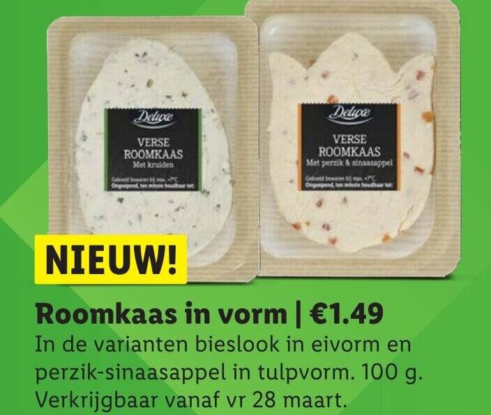 Roomkaas in vorm 100 g aanbieding bij Lidl