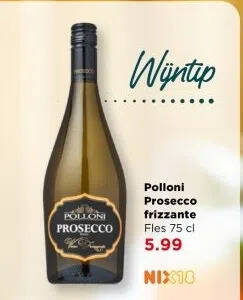 Polloni Prosecco frizzante aanbieding bij PLUS