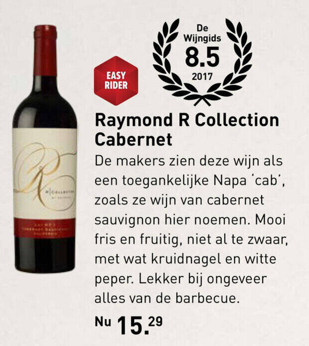 Raymond R Collection Cabernet aanbieding bij Gall & Gall