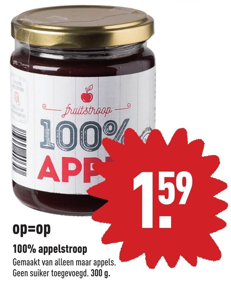 100% appelstroop 300g aanbieding bij ALDI