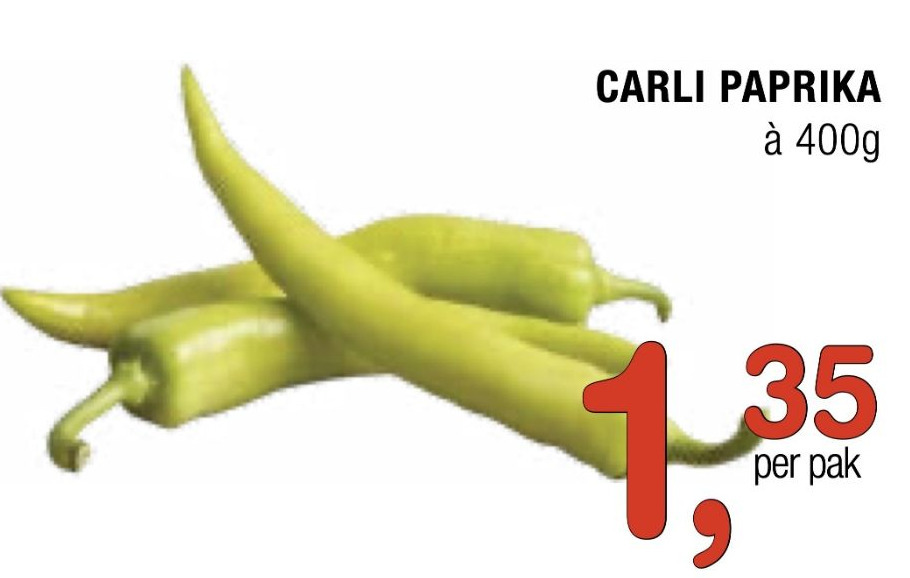 CARLI PAPRIKA aanbieding bij Amazing Oriëntal