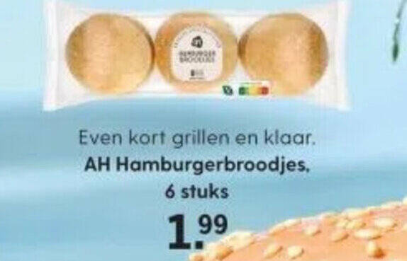 AH Hamburgerbroodjes aanbieding bij Albert Heijn € 1,99