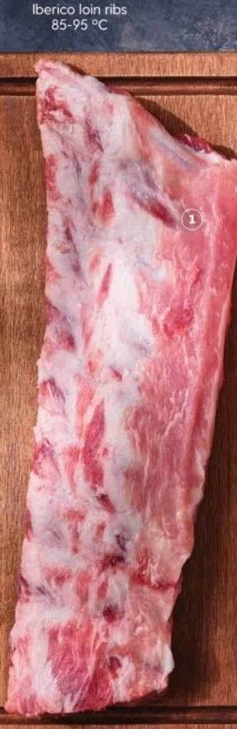 AH Vakslager Iberico loin ribs 700 gram aanbieding bij Albert Heijn