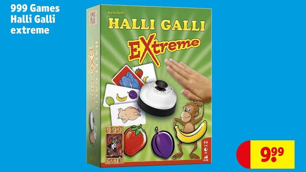 999 Games Halli Galli extreme aanbieding bij Kruidvat