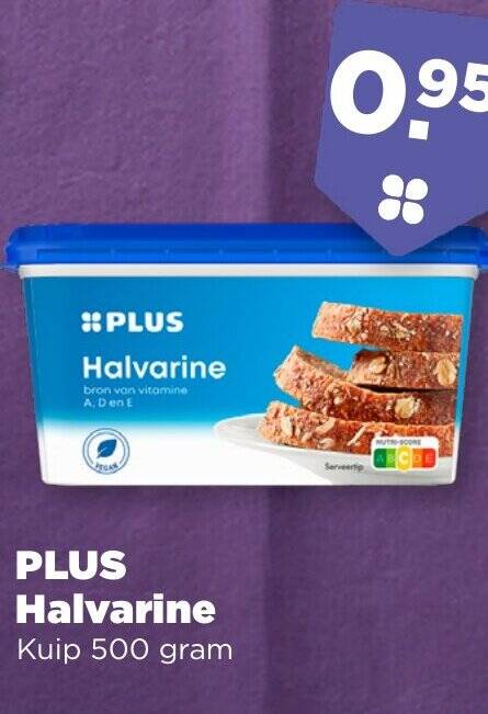 PLUS Halvarine 500 g aanbieding bij PLUS