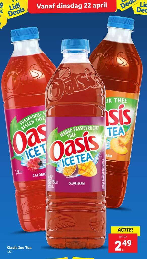 Oasis Ice Tea 1,5 l aanbieding bij Lidl