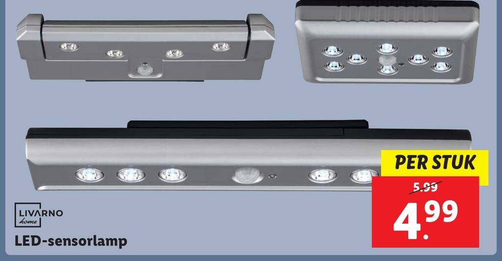 LED sensorlamp aanbieding bij Lidl