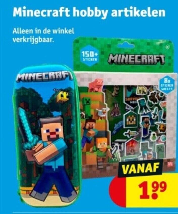 Minecraft hobby artikelen aanbieding bij Kruidvat