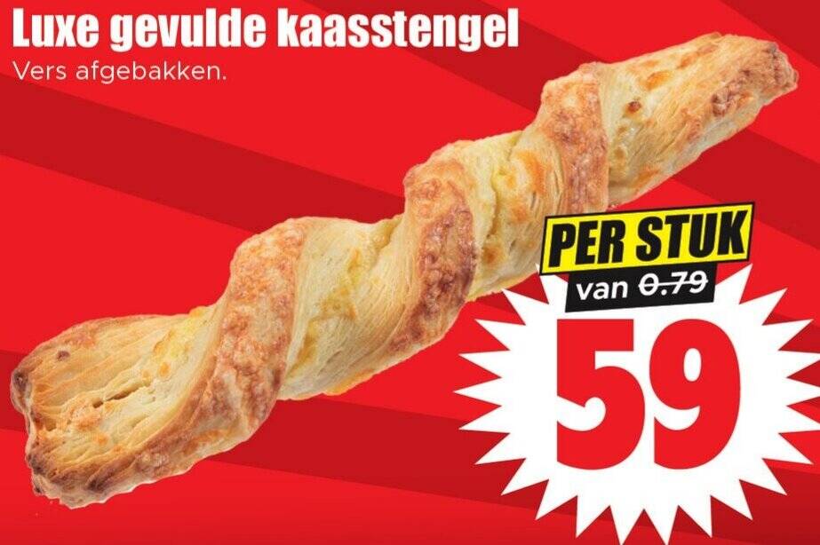 Luxe gevulde kaasstengel aanbieding bij Dirk