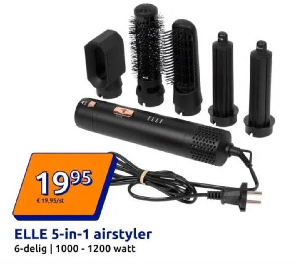 ELLE 5 in 1 airstyler aanbieding bij Action