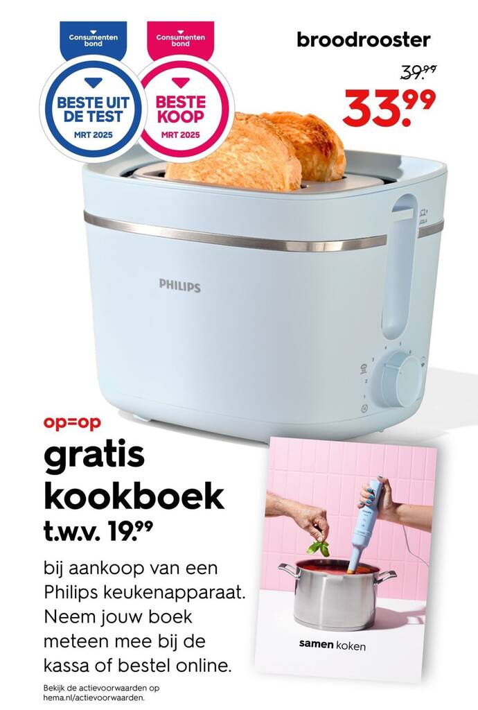 Broodrooster aanbieding bij HEMA
