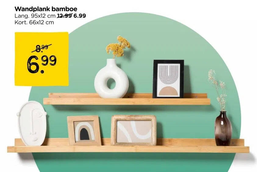 Wandplank bamboe aanbieding bij Xenos