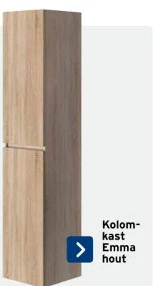 Kolom kast Emma hout aanbieding bij GAMMA