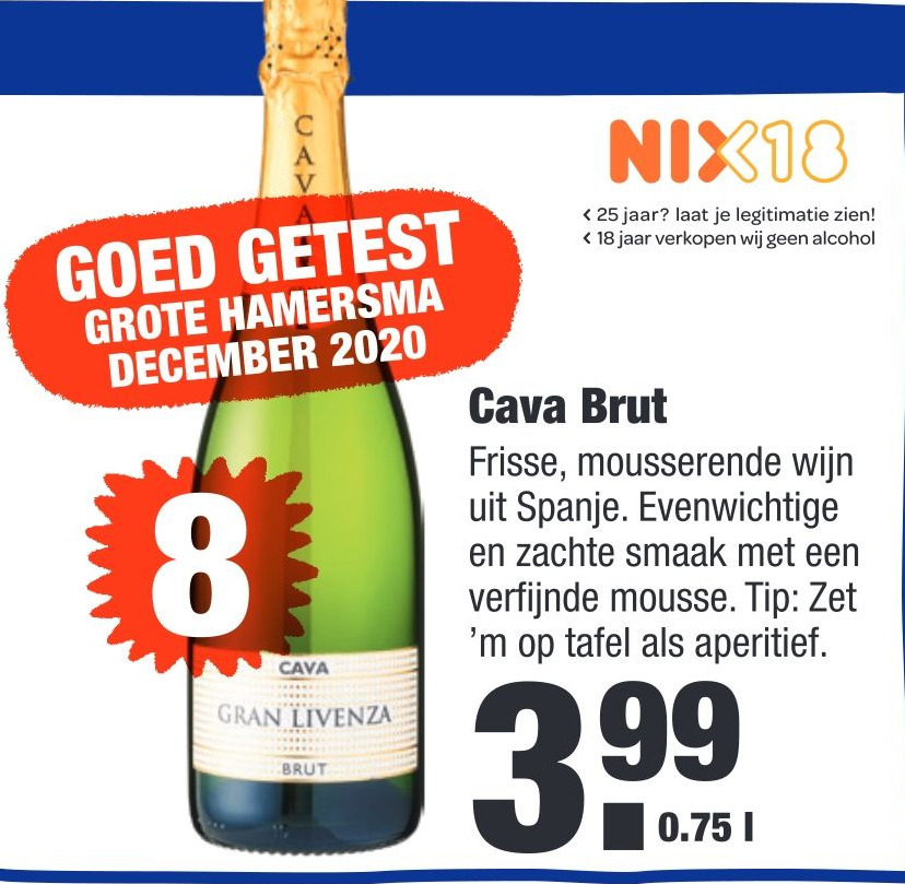 Cava brut 0.75 l aanbieding bij ALDI