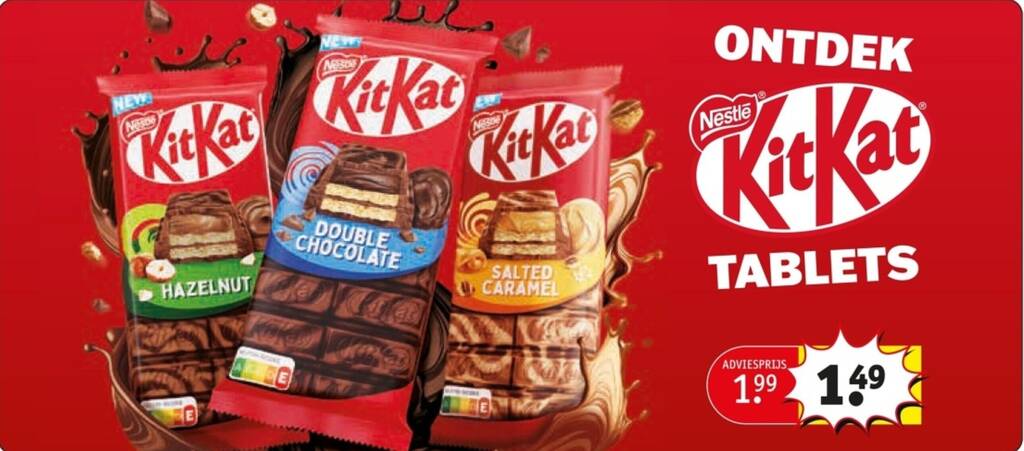 Nestle KitKat TabletKicKat KitKat aanbieding bij Kruidvat