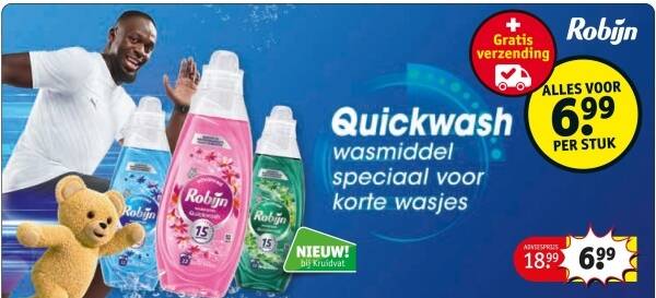 Robijn Quickwash aanbieding bij Kruidvat