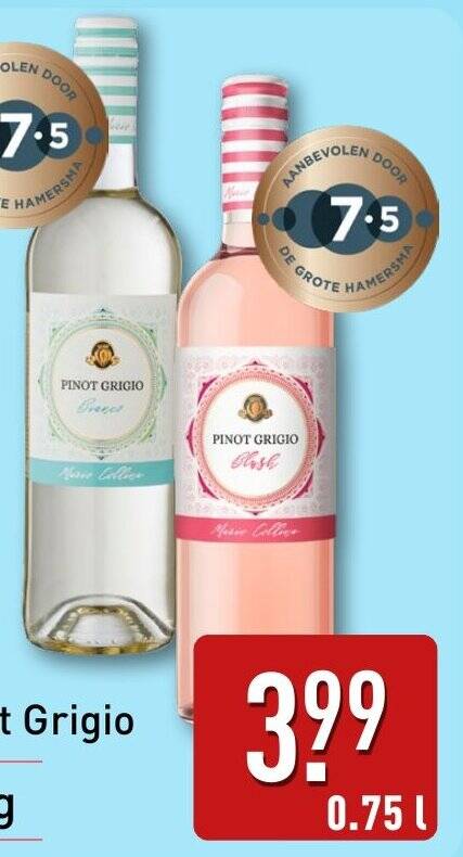 Cantolino Pinot Grigio Blush of Bianco 0,75 l aanbieding bij ALDI