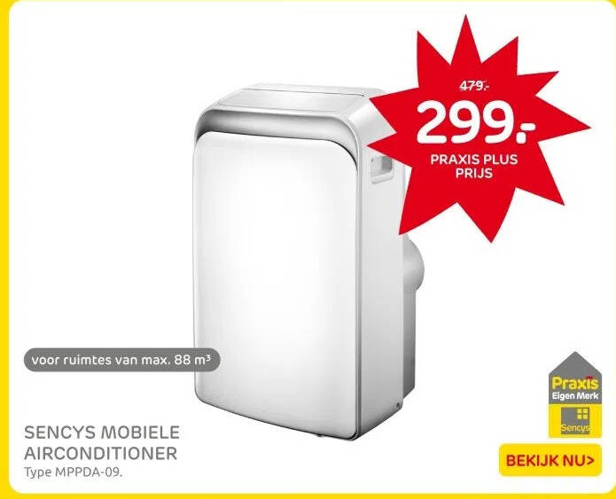 SENCYS MOBIELE AIRCONDITIONER aanbieding bij Praxis