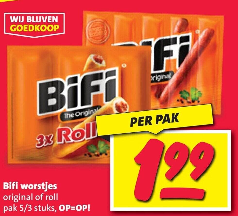 Bifi worstjes aanbieding bij Nettorama