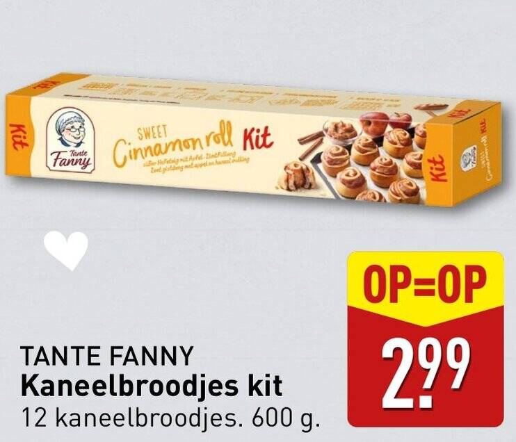 Tante fanny kaneelbroodjes kit 600 g aanbieding bij ALDI