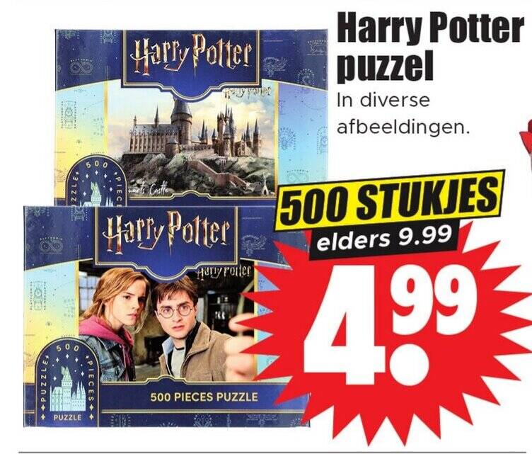 Harry Potter puzzel aanbieding bij Dirk