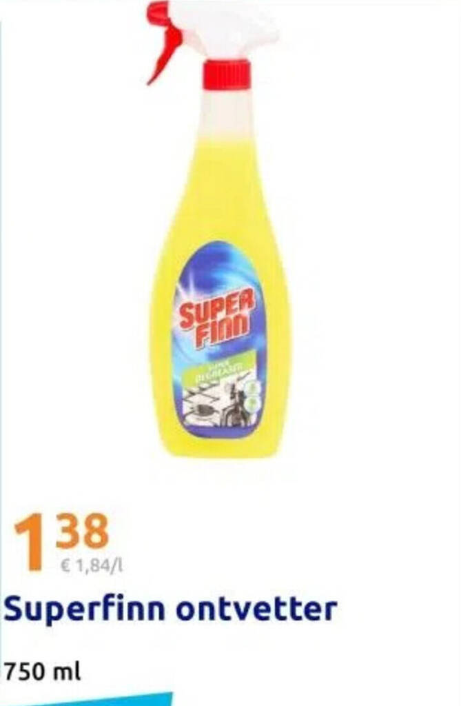 Superfinn ontvetter 750 ml aanbieding bij Action