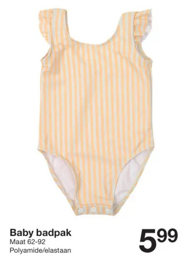 Baby badpak aanbieding bij Zeeman