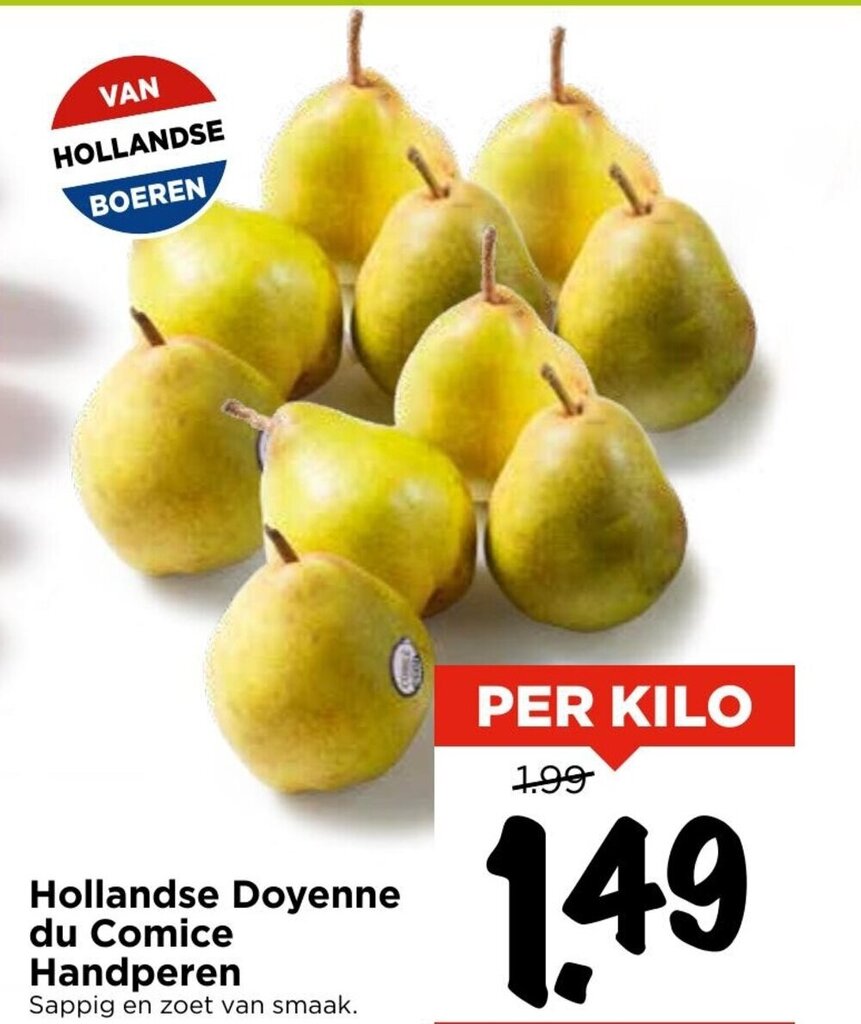 Hollandse Doyenne du Comice handperen 1kg aanbieding bij Vomar ...