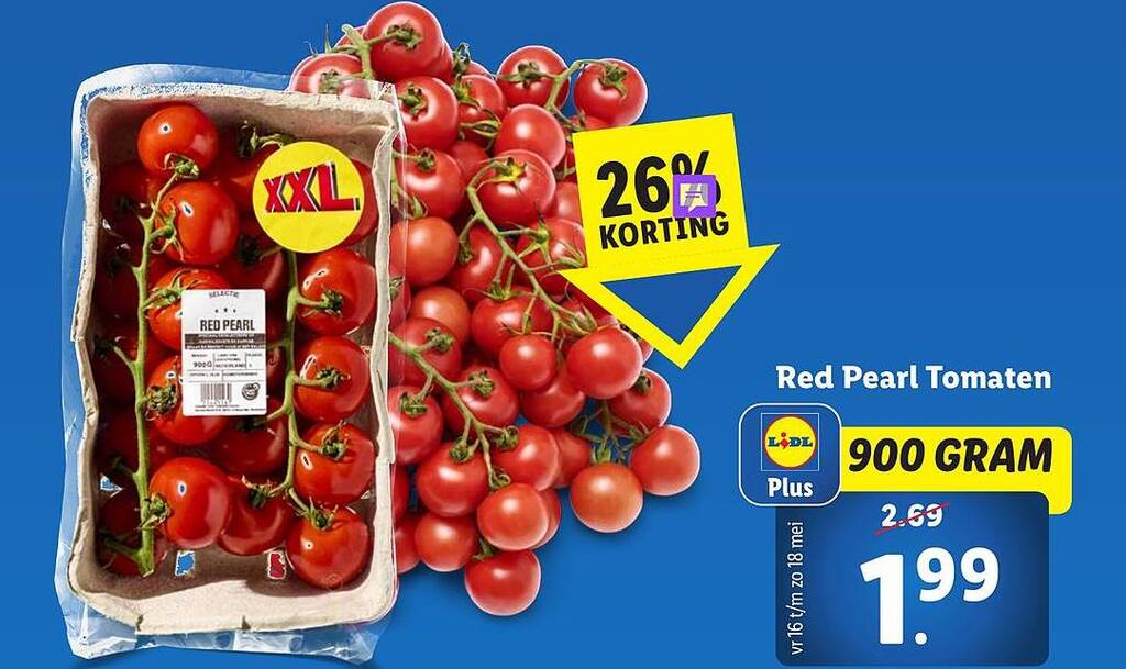 Red Pearl Tomaten 900 g aanbieding bij Lidl