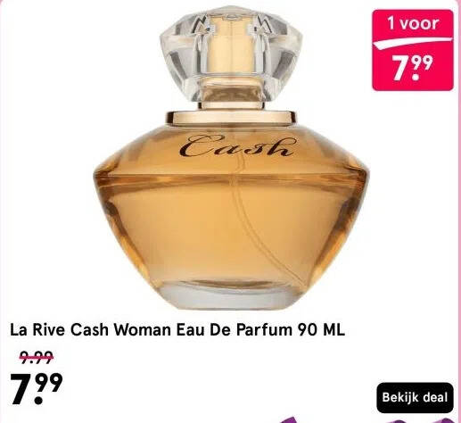 La Rive Cash Woman Eau De Parfum 90 ML aanbieding bij Etos