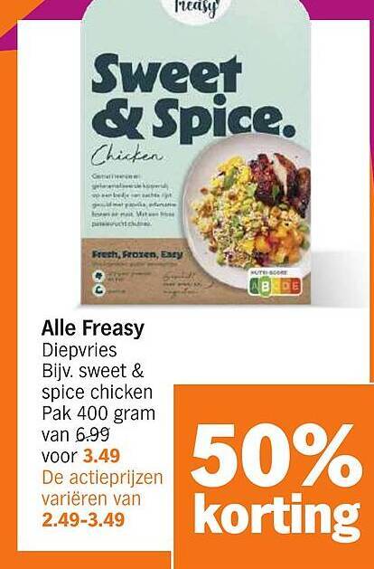 Alle Freasy 400 g aanbieding bij Albert Heijn