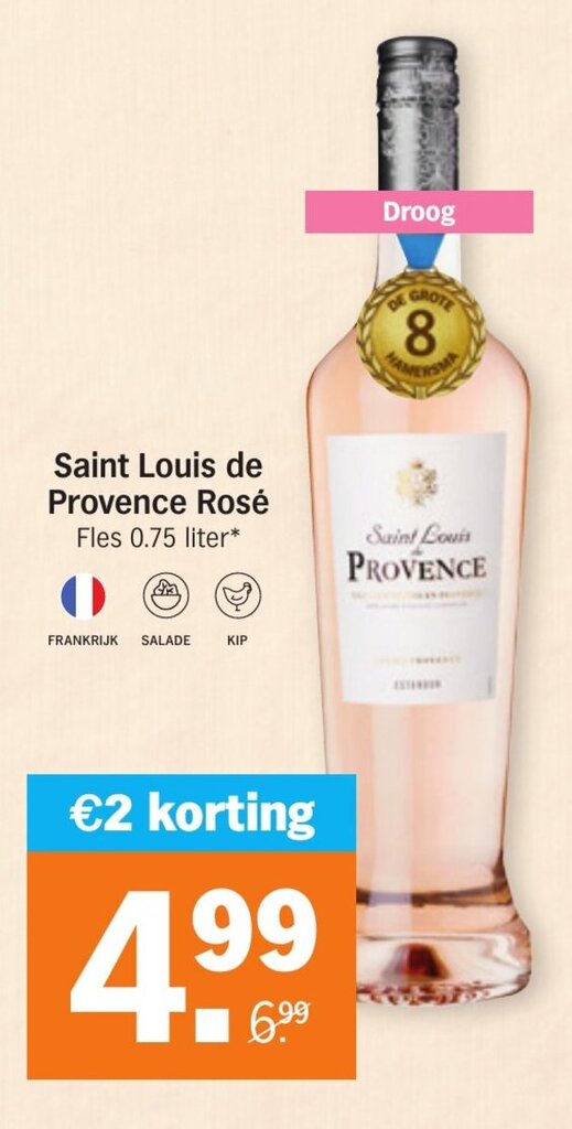 Saint Louis de Provence Rose 750ml aanbieding bij Albert Heijn