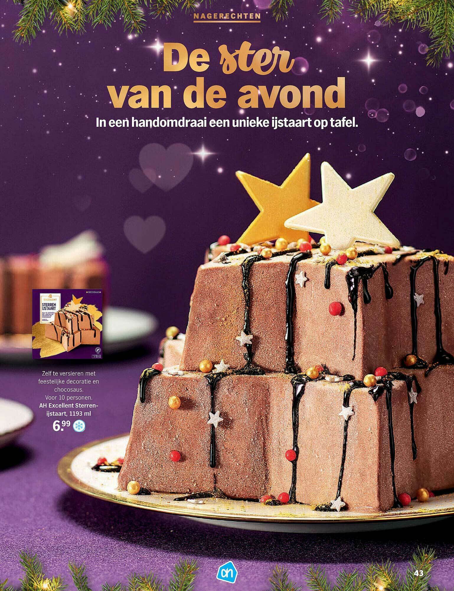 AH Excellent Sterren-Ijstaart aanbieding bij Albert Heijn