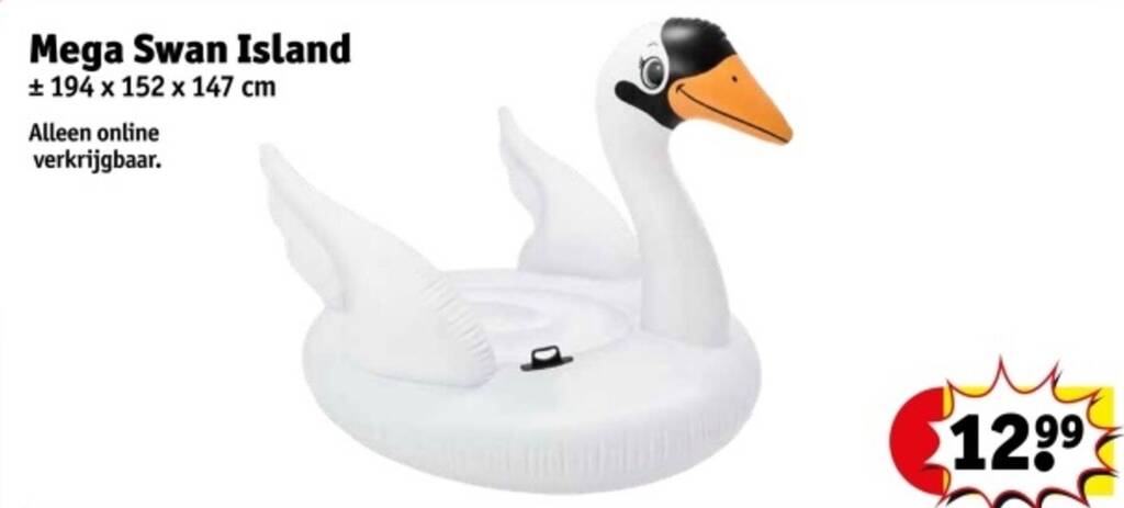 Mega Swan Island ± 194 x 152 x 147 cm aanbieding bij Kruidvat