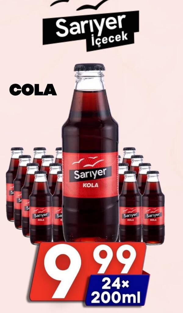 Sariyer i̇çecek cola 200 aanbieding bij Özbaktat Supermarkt € 9,99