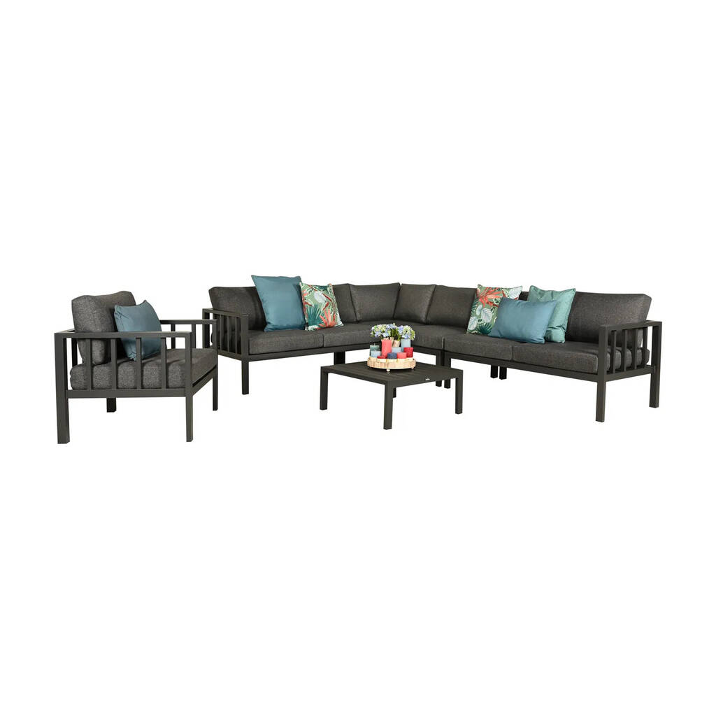 Tafel Trento 72x72 cm Antraciet Bois le Duc aanbieding bij Van Cranenbroek