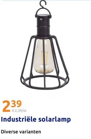Industriële solarlamp aanbieding bij Action