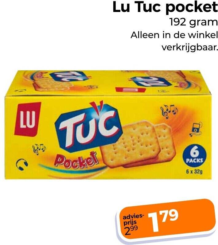 Lu Tuc pocket 192 g aanbieding bij Trekpleister